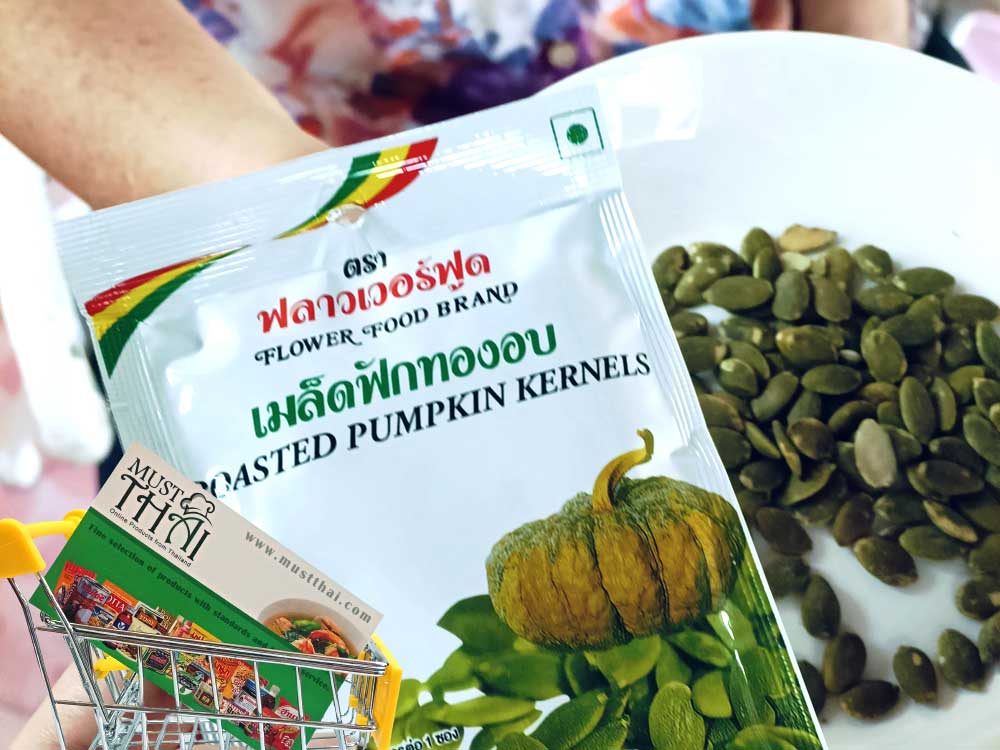 Flower Food brand Roasted Pumpkin Kernels - Thai grocery online
